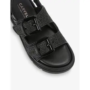 Carvela Pavilion Slingback Raffia Sandals