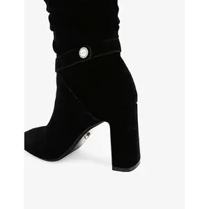 Carvela Slouch Suede Over-the-knee Boots - Black