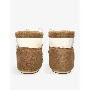 Moon Boot Icon Low Fleece Lace-up Boots - Camel
