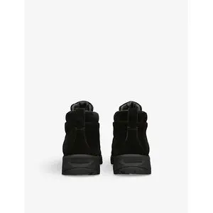 Zegna Triple Stitch Vetta Suede High-top Trainers - Black