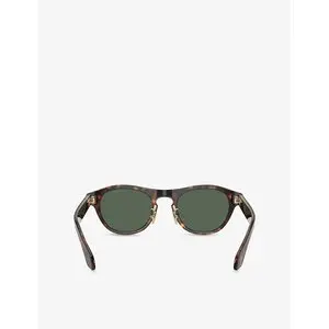 Giorgio Armani Ar8225 Round-frame Acetate Sunglasses