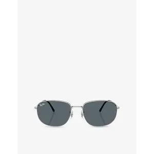 Ray-ban Rb3754 Pillow-frame Metal Sunglasses - Silver