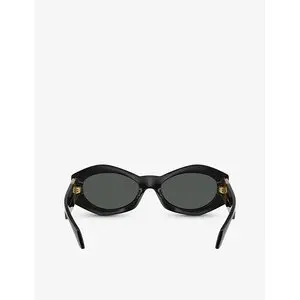 Versace Irregular Frame Sunglasses - Black
