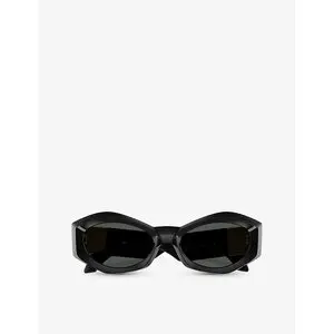Versace Irregular Frame Sunglasses - Black