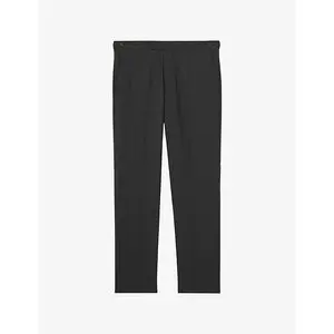 REISS Slim-fit Wool-blend Trousers - Black