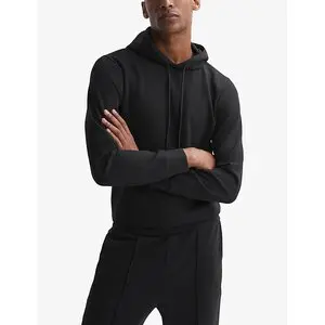 REISS Fabien Long-sleeve Stretch-jersey Hoodie