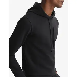REISS Fabien Long-sleeve Stretch-jersey Hoodie