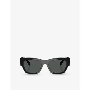 Versace Pillow-frame Acetate Sunglasses - Black