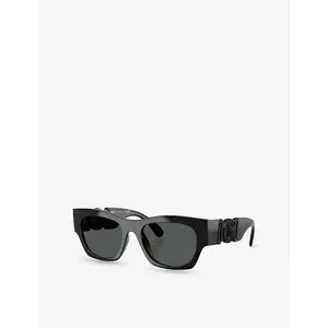 Versace Pillow-frame Acetate Sunglasses - Black