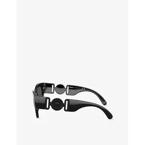 Versace Pillow-frame Acetate Sunglasses - Black