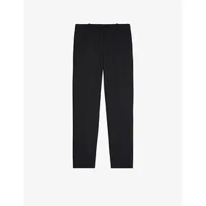 The Kooples High-rise Straight-leg Stretch Trousers - Bla01