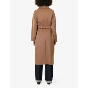 Max Mara Long Brushed Wool Coat - Camel