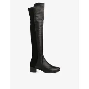 STUART WEITZMAN Reserve Over-the-knee Leather Boots - Black