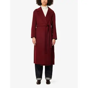 Max Mara Wool Robe Coat - Raspberry