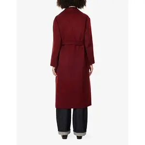 Max Mara Wool Robe Coat - Raspberry