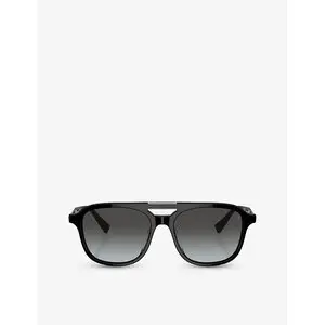 Brunello Cucinelli Square-frame Acetate Sunglasses - Black
