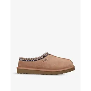 UGG UGG Tasman Shearling-Lined Suede Slip-On Slippers Tan