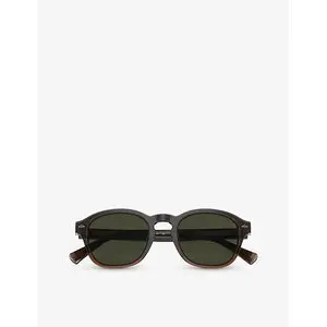 Brunello Cucinelli Round Frame Acetate Sunglasses