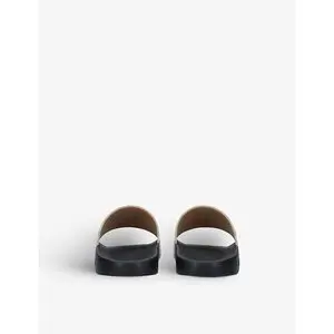 Burberry Furley Checked Sliders - Beige