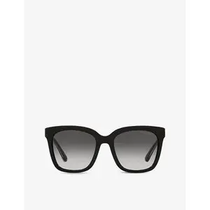 Michael Kors Square Frame Acetate Sunglasses - Black