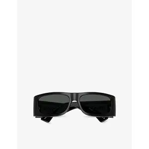 Versace Ve4482 Pillow-frame Acetate Sunglasses - Black