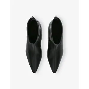 Dear Frances Leather Ankle Boots With Stiletto Heel
