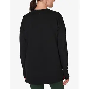 Sweaty Betty After Class Relaxed-fit Cotton-blend Jumper - Black