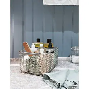 KORBO Rectangular Metal Storage Basket 32cm