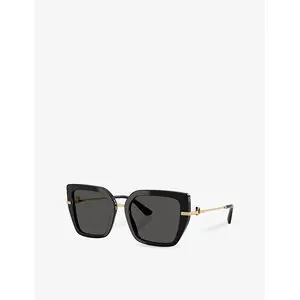 Dolce & Gabbana Cat Eye Acetate Sunglasses - Black