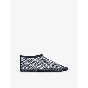 Christopher Esber Christopher Esber Embellished Mesh Ballet Flats Blue/dark