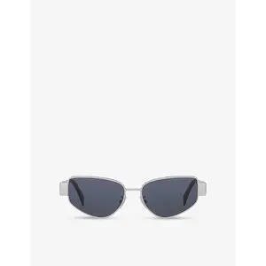 Celine Square-frame Metal Sunglasses - Grey