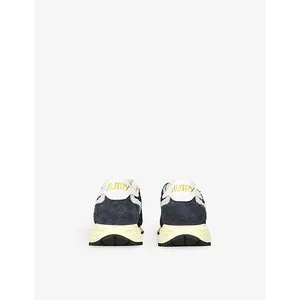 AUTRY Reelwind Low Runner Leather And Nylon Trainers - Navy