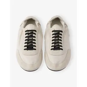 Prada Re-nylon And Suede Low-top Trainers - Neutral
