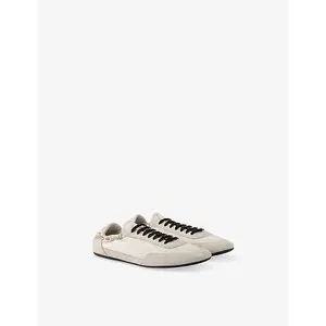 Prada Re-nylon And Suede Low-top Trainers - Neutral
