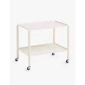 HAY Arcs Scalloped-edge Coated-steel Low Trolley 63cm