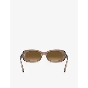 Ray-ban Rb2221 Oval Acetate Sunglasses - Cream