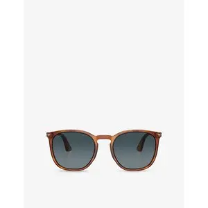 Persol Rectangle-frame Acetate Sunglasses - Brown