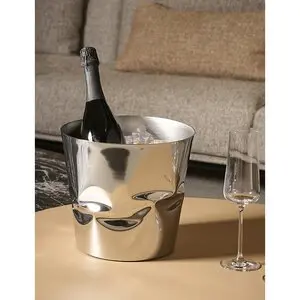 ALESSI Compressioni Stainless-steel Wine Cooler 24cm