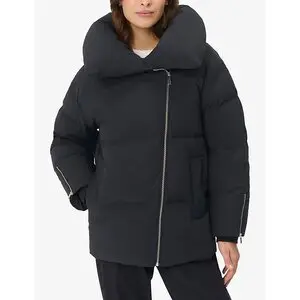 Sweaty Betty Nimbus Cloud Funnel Neck Down Puffer Jacket - Black