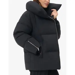 Sweaty Betty Nimbus Cloud Funnel Neck Down Puffer Jacket - Black