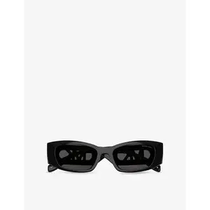 Michael Kors Rectangle Frame Acetate Sunglasses - Black