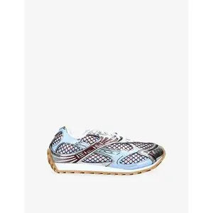 Bottega Veneta Orbit Woven Trainers - Silver