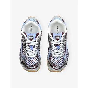 Bottega Veneta Orbit Woven Trainers - Silver