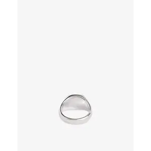 Tom Wood Rhodium-plated Sterling Tiger Eye Ring