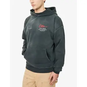DUKE + DEXTER Washed Cotton-jersey Hoodie