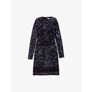 RO&ZO Evie Sequin Long Sleeve Mini Dress