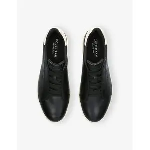 Cole Haan Grandpro Luxe Leather Low-top Trainers - Blk/white
