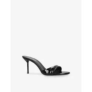 Paris Texas Lidia 70 Leather Heeled Mules - Black