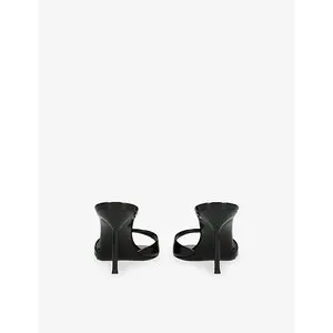 Paris Texas Lidia 70 Leather Heeled Mules - Black