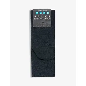 Falke Sensitive London Cotton-blend Crew Socks - Anthra.mel